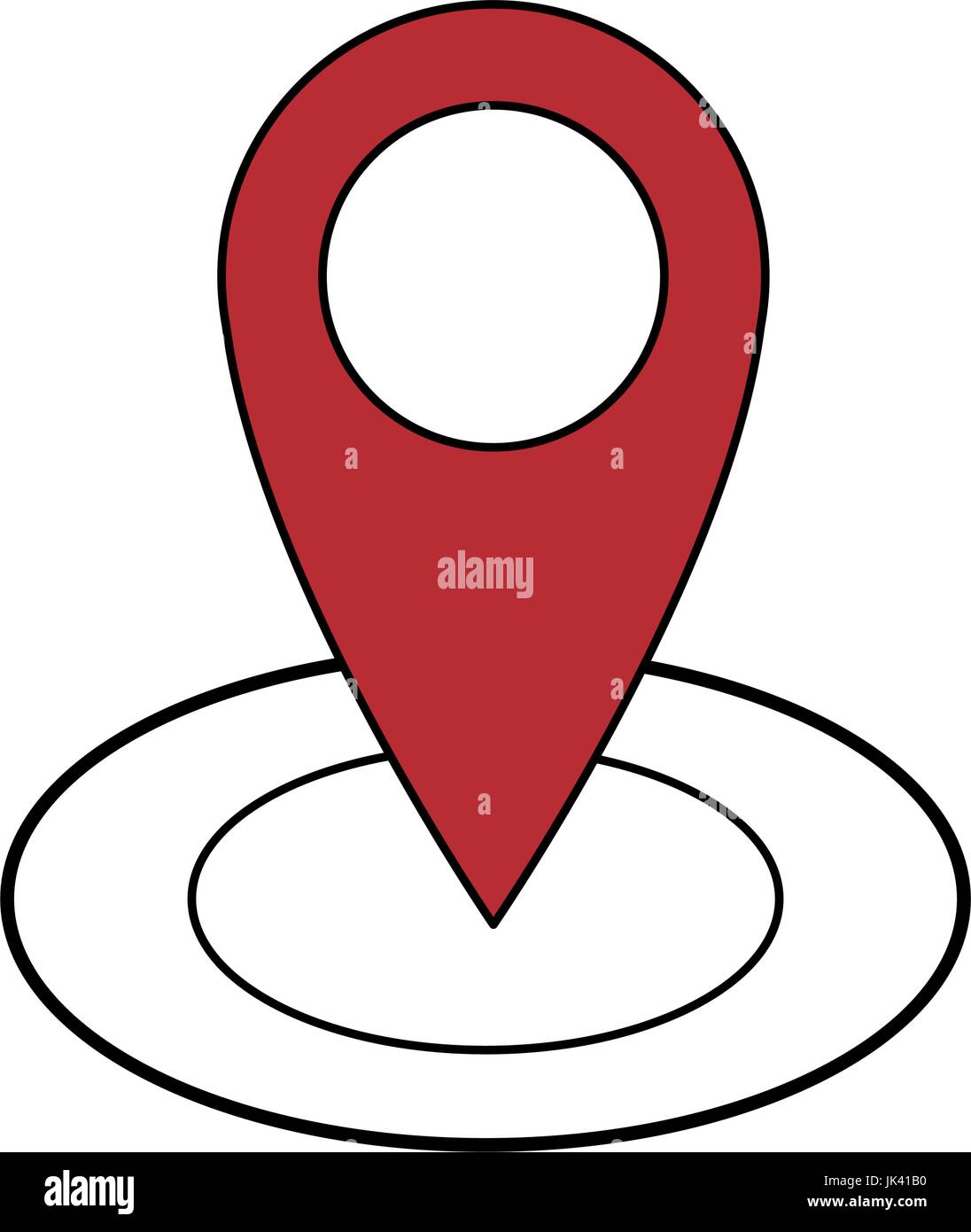 pointer map location navigation gps icon Stock Vector Image & Art - Alamy