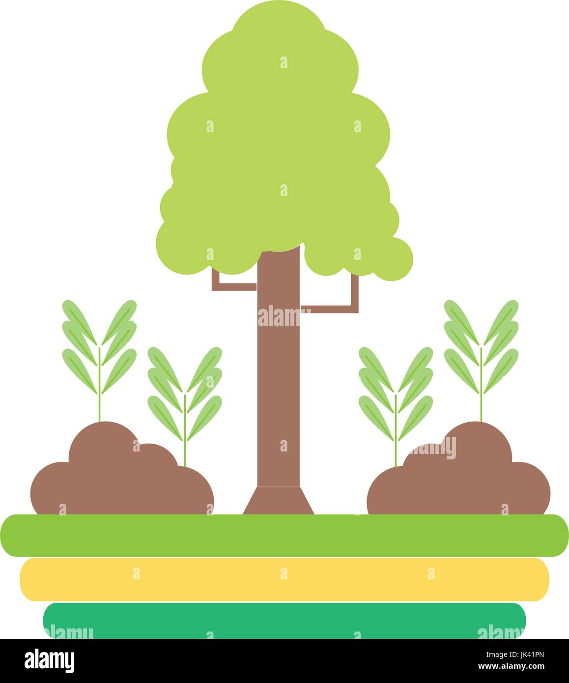 Forest recreation ground Stock Vector Images - Alamy