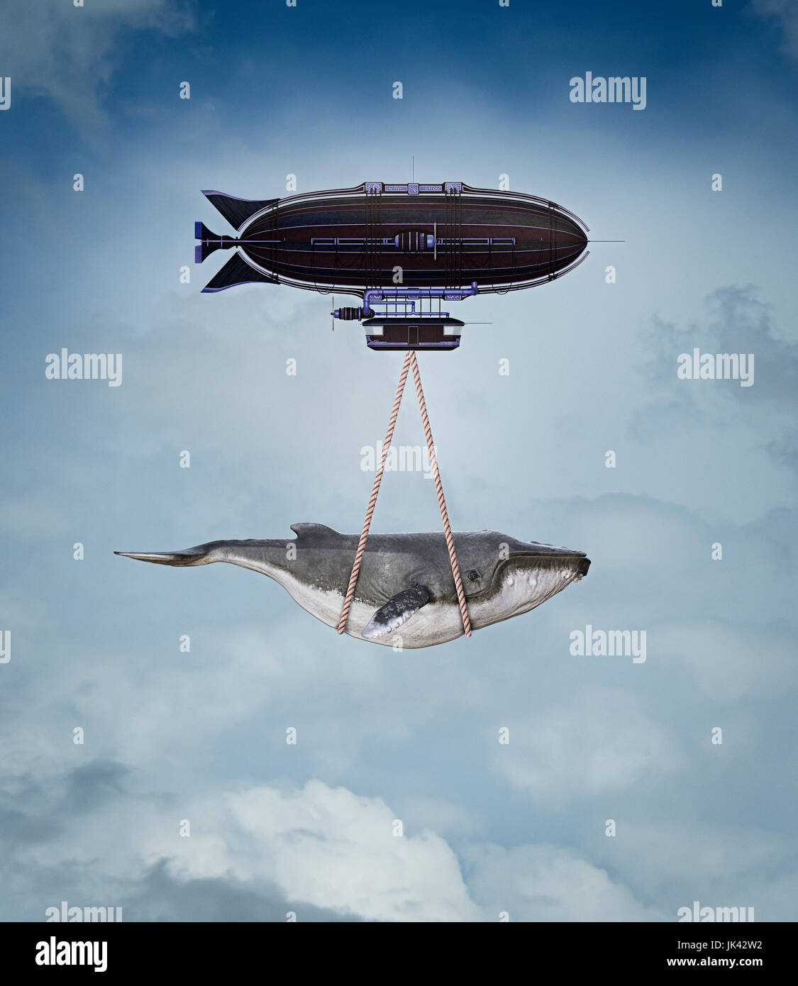Blimp illustration hi-res stock photography and images - Alamy