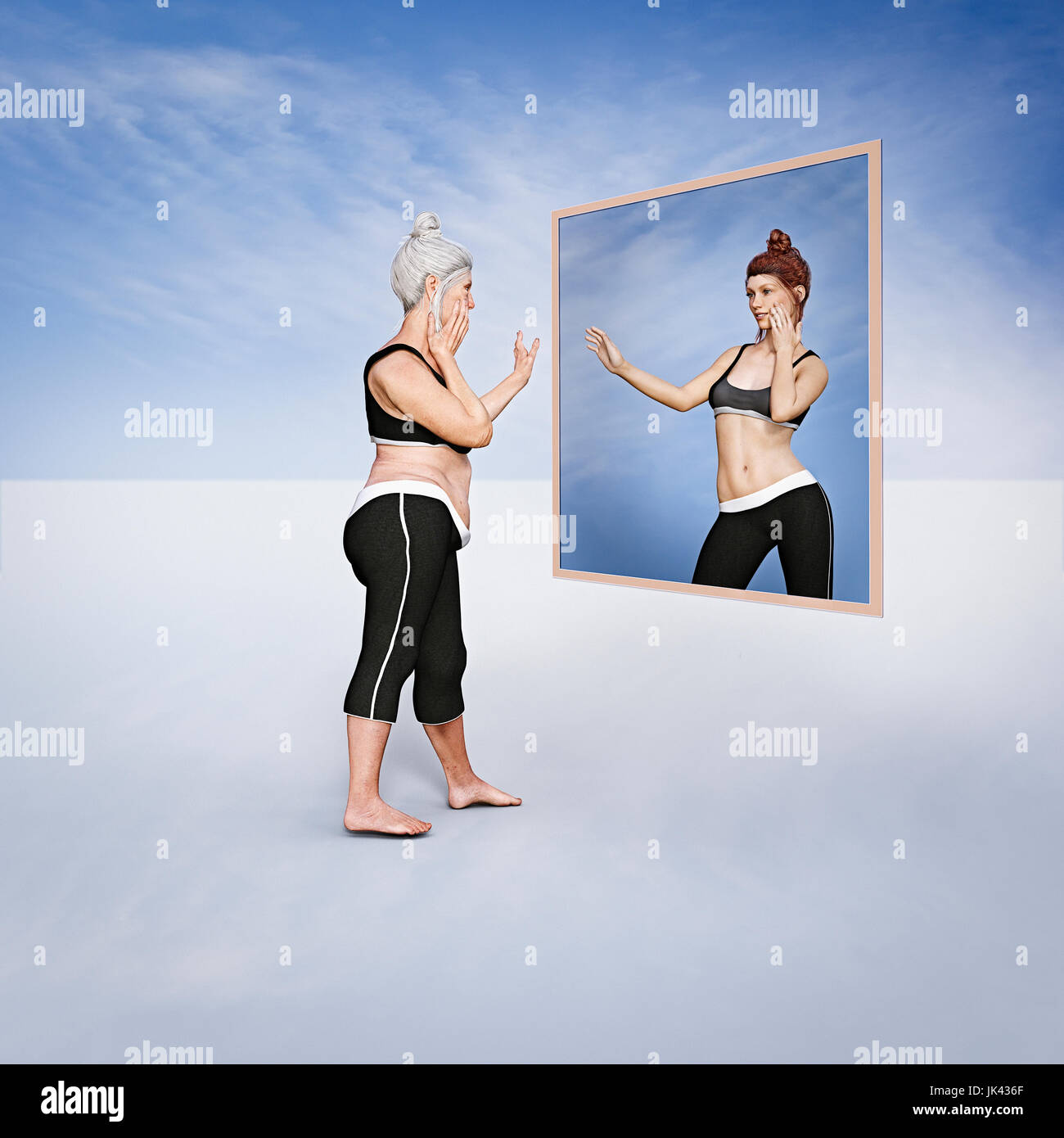 Older woman admirer hi-res stock photography and images - Alamy