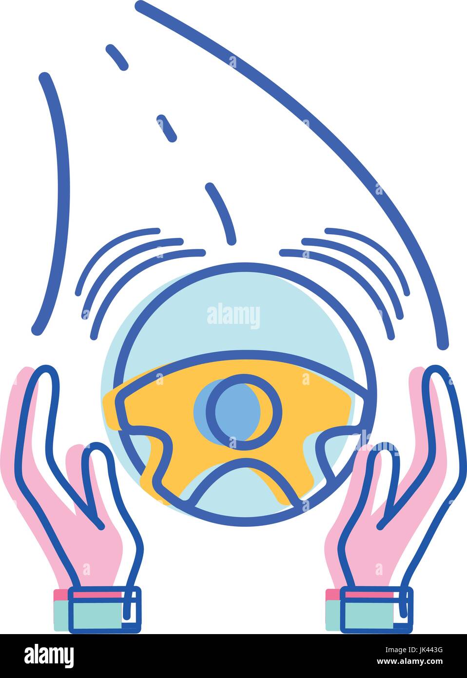 Driving hands Stock Vector Images - Alamy