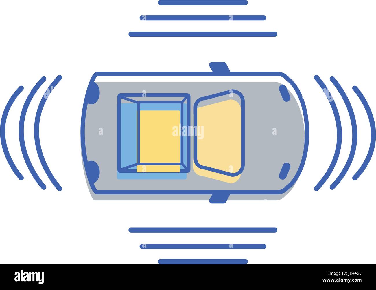 car transportation from above with sunroof Stock Vector Image & Art - Alamy