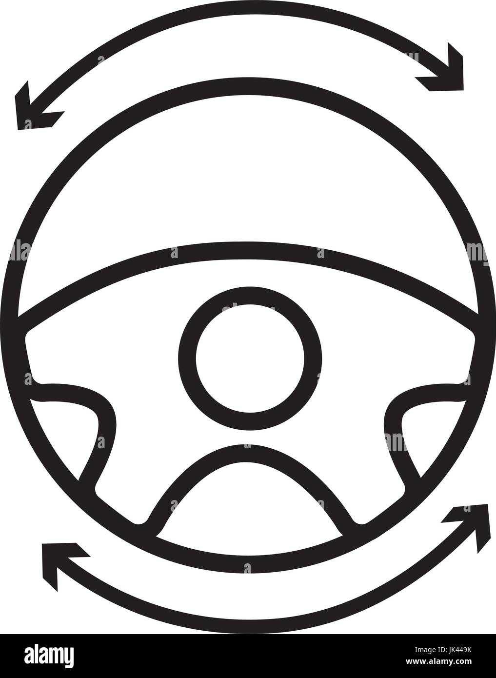 line steering wheel futuristic car innovation Stock Vector Image & Art ...