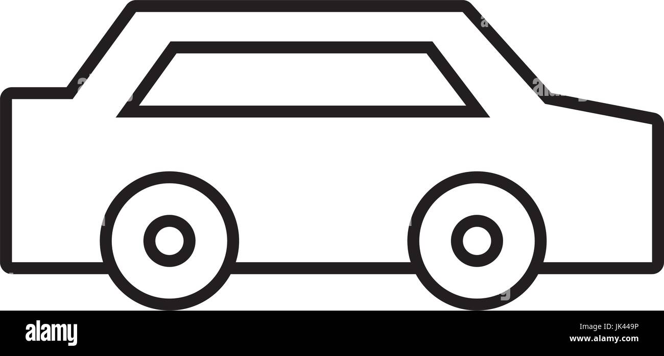 line normal car to transportation and modern style Stock Vector Image ...