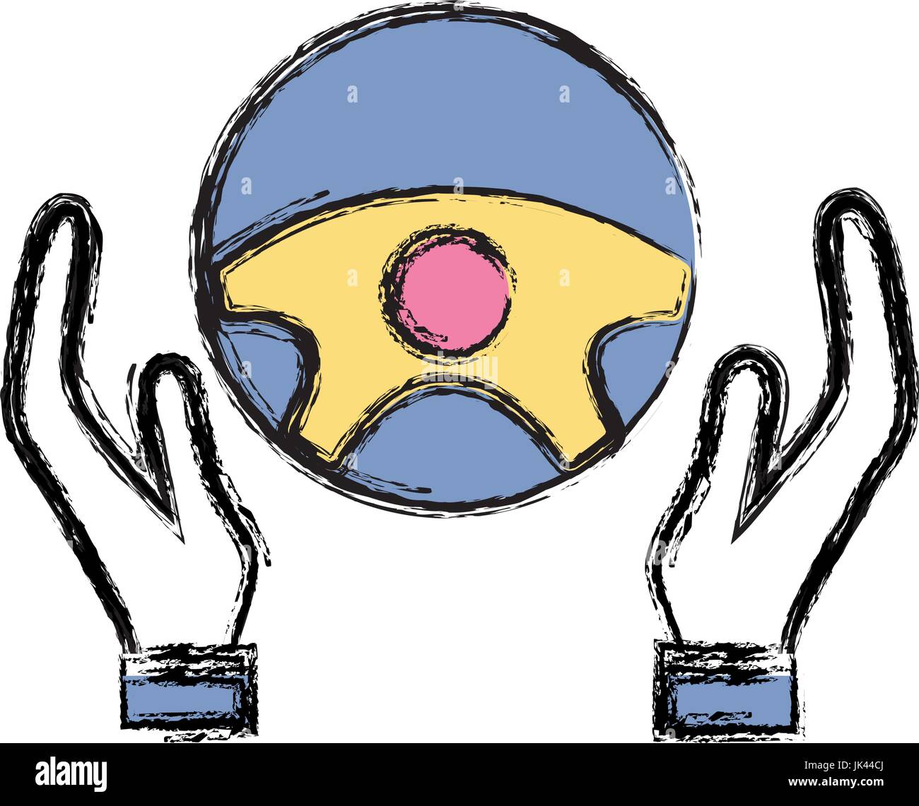 Driving hands Stock Vector Images - Alamy