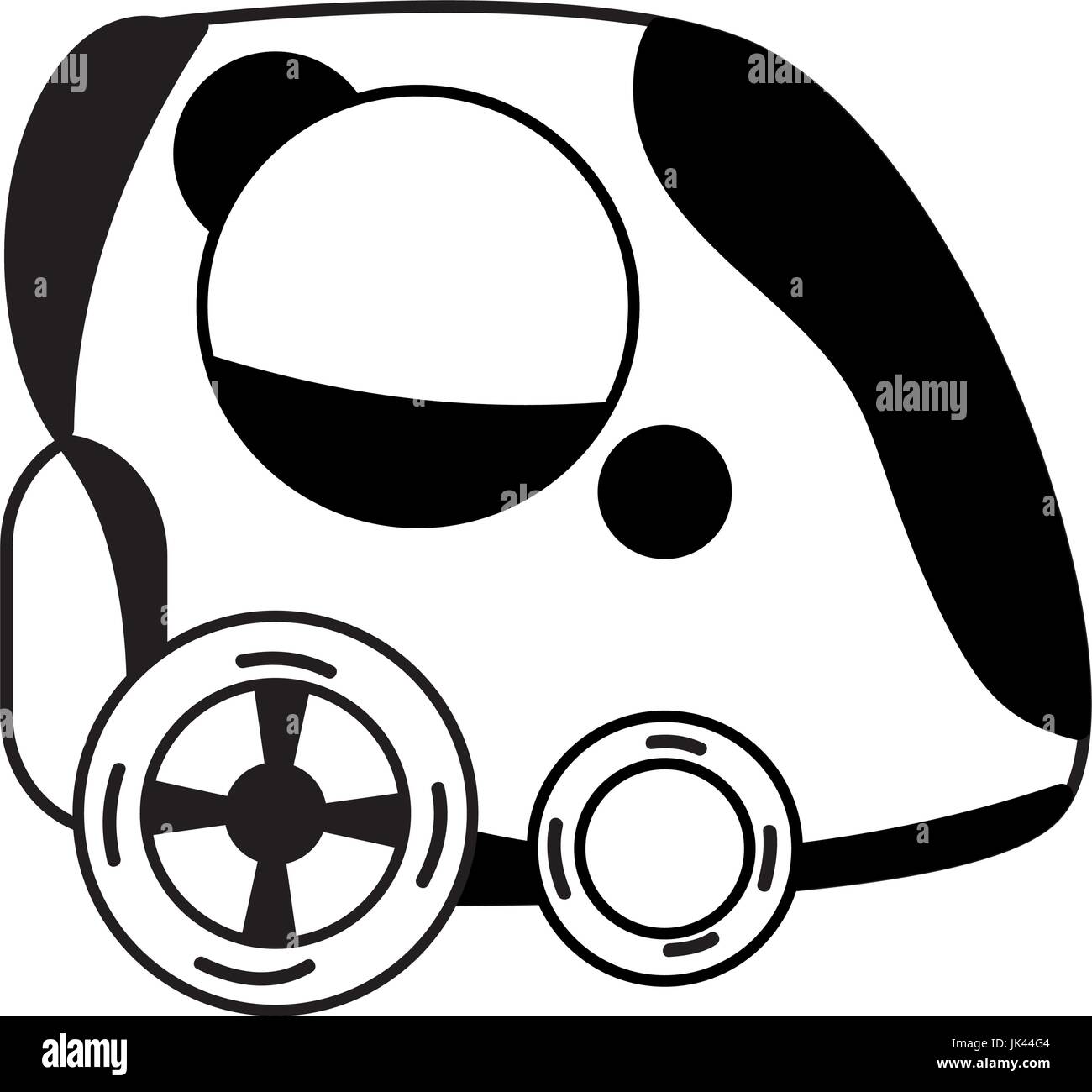 contour futuristic car with modern elements design Stock Vector Image ...