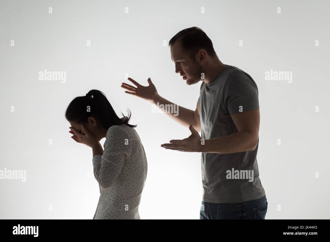 angry couple having argument Stock Photo - Alamy