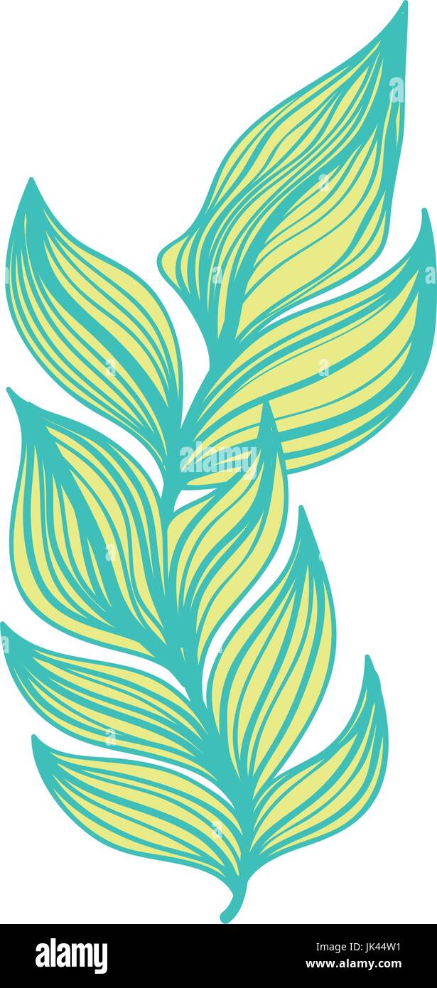 rustic natural branches plant with leaves Stock Vector Image & Art - Alamy