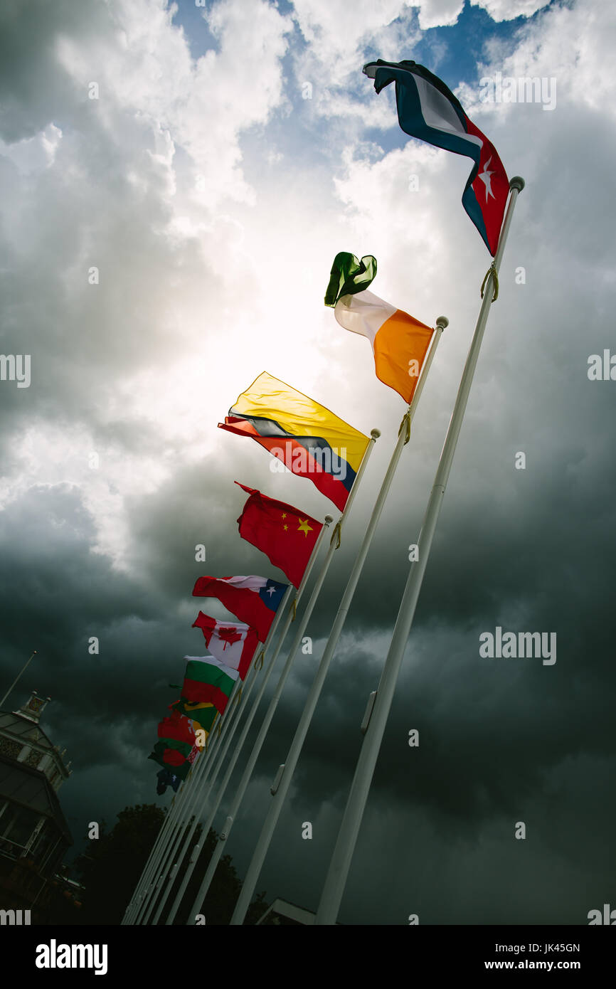 Dynamic world flags Stock Photo - Alamy