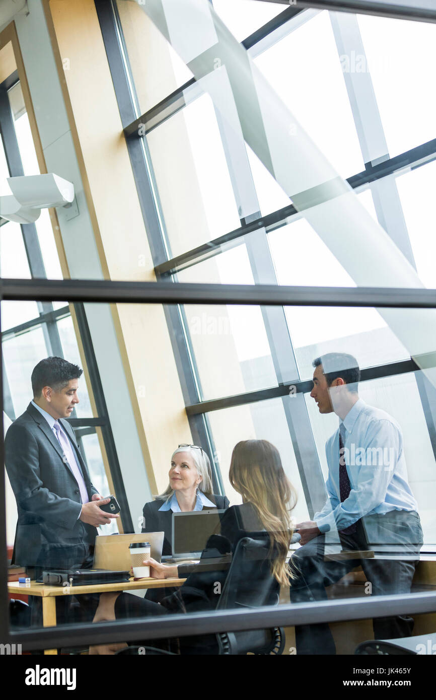 Business people talking in meeting Stock Photo - Alamy