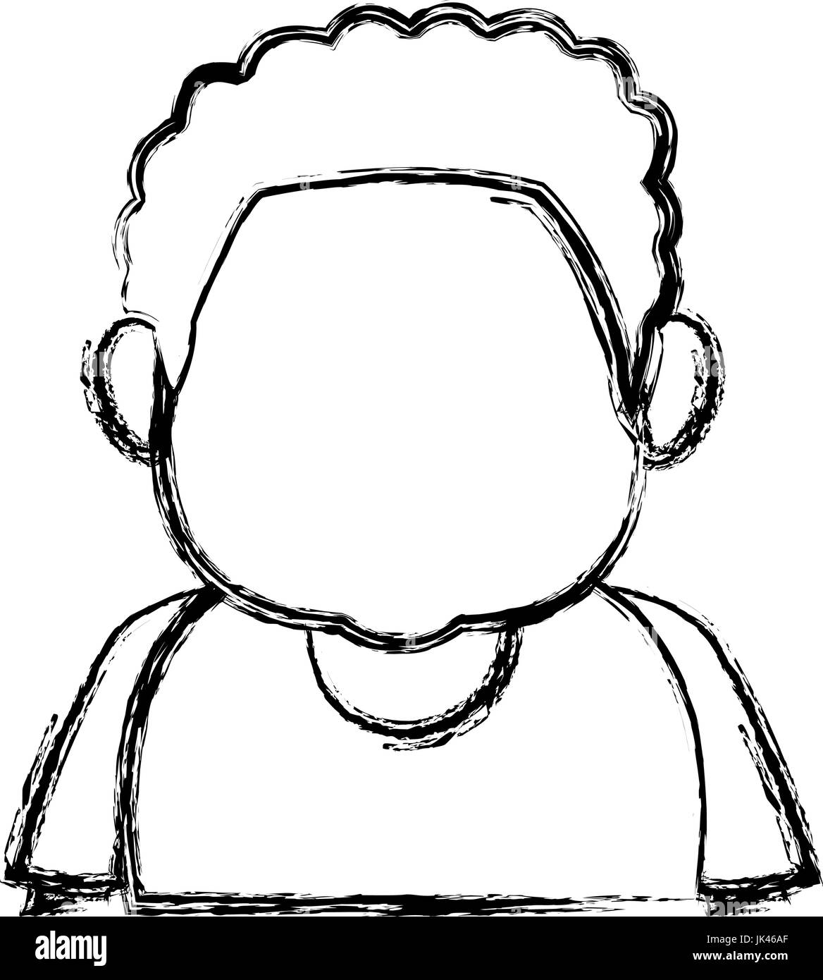 portrait little boy cartoon kid image Stock Vector Image & Art - Alamy