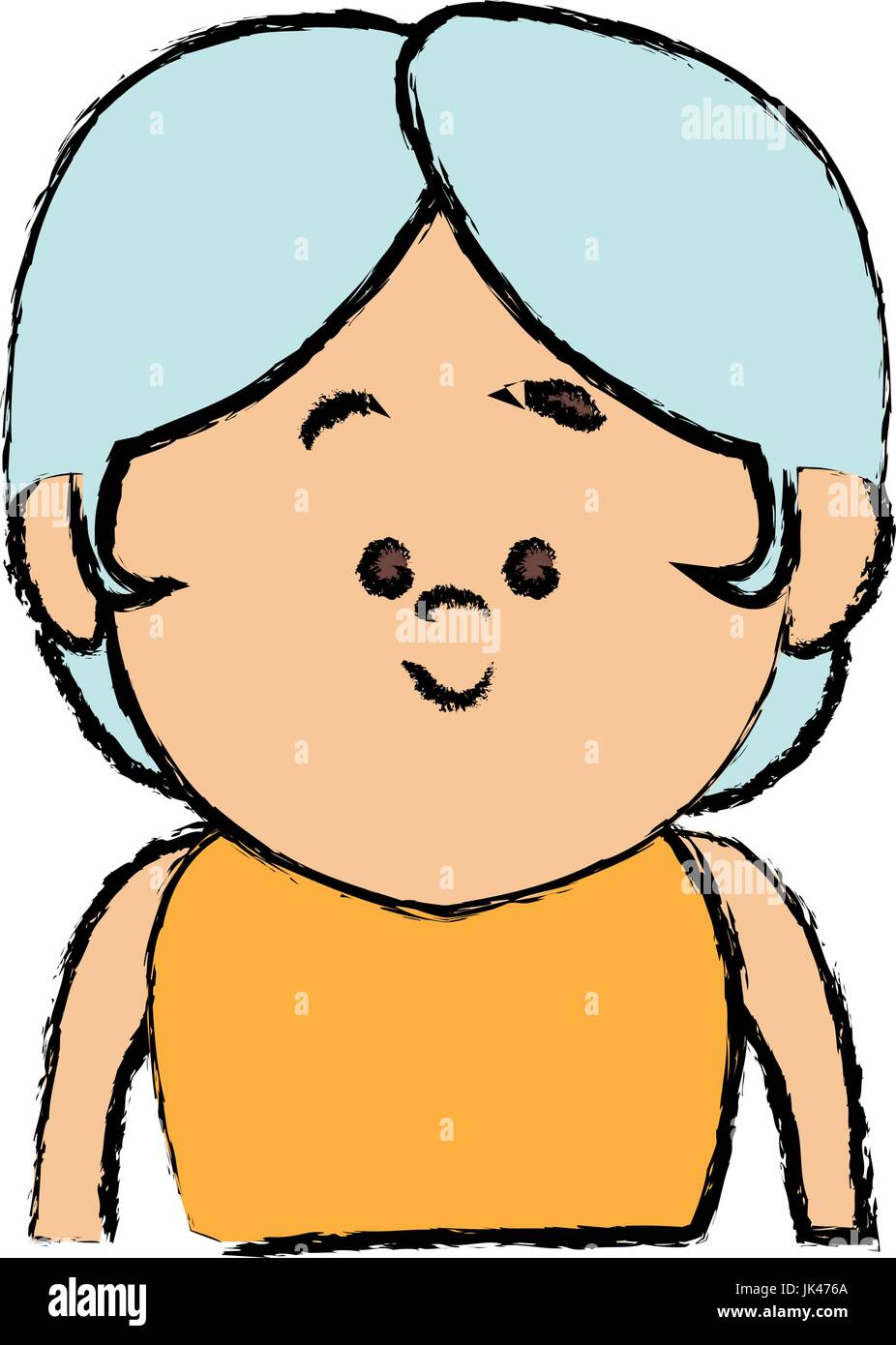 Older person female smile Stock Vector Images - Alamy