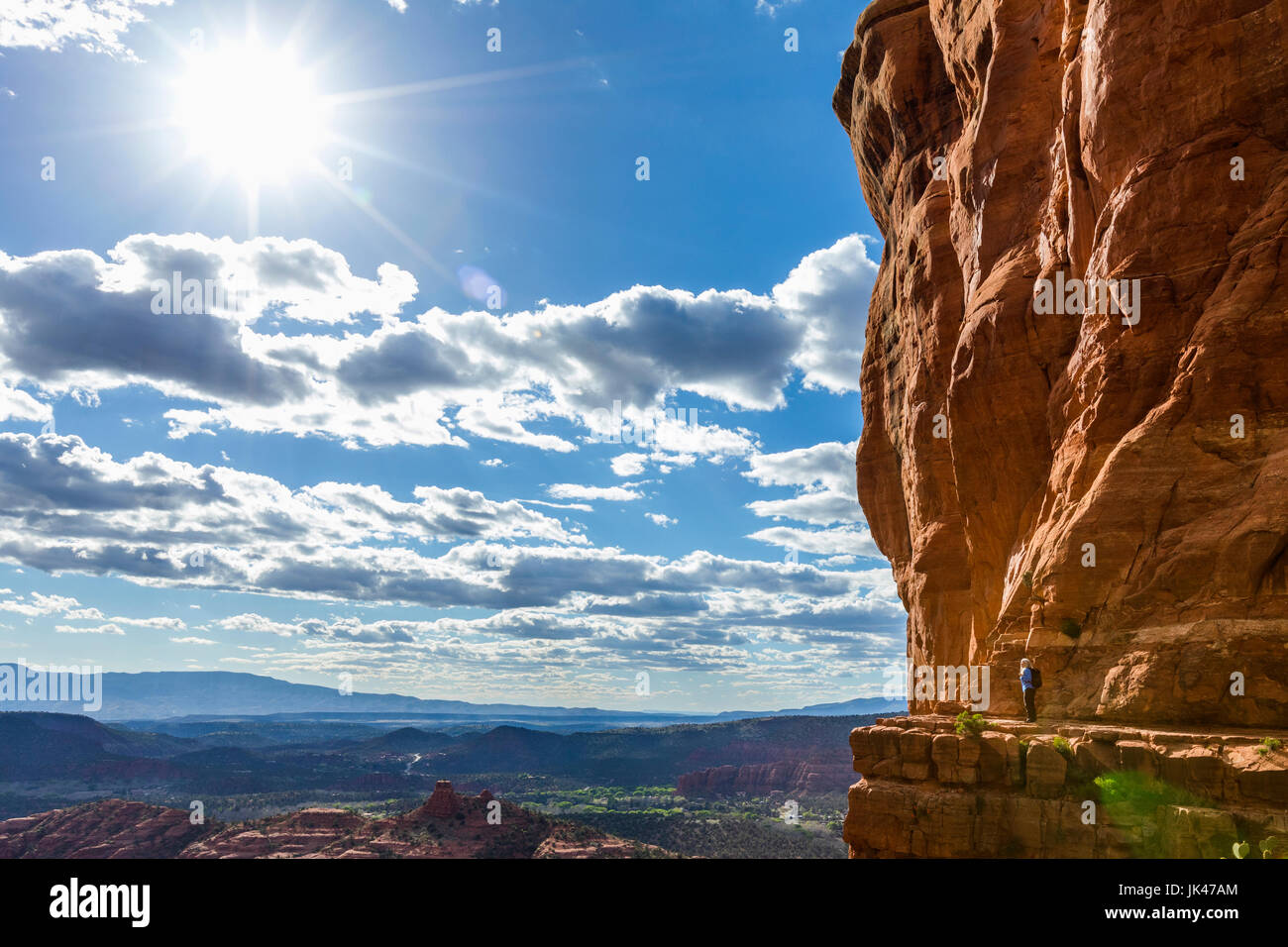 Tourist hiking on cliff view hi-res stock photography and images - Alamy