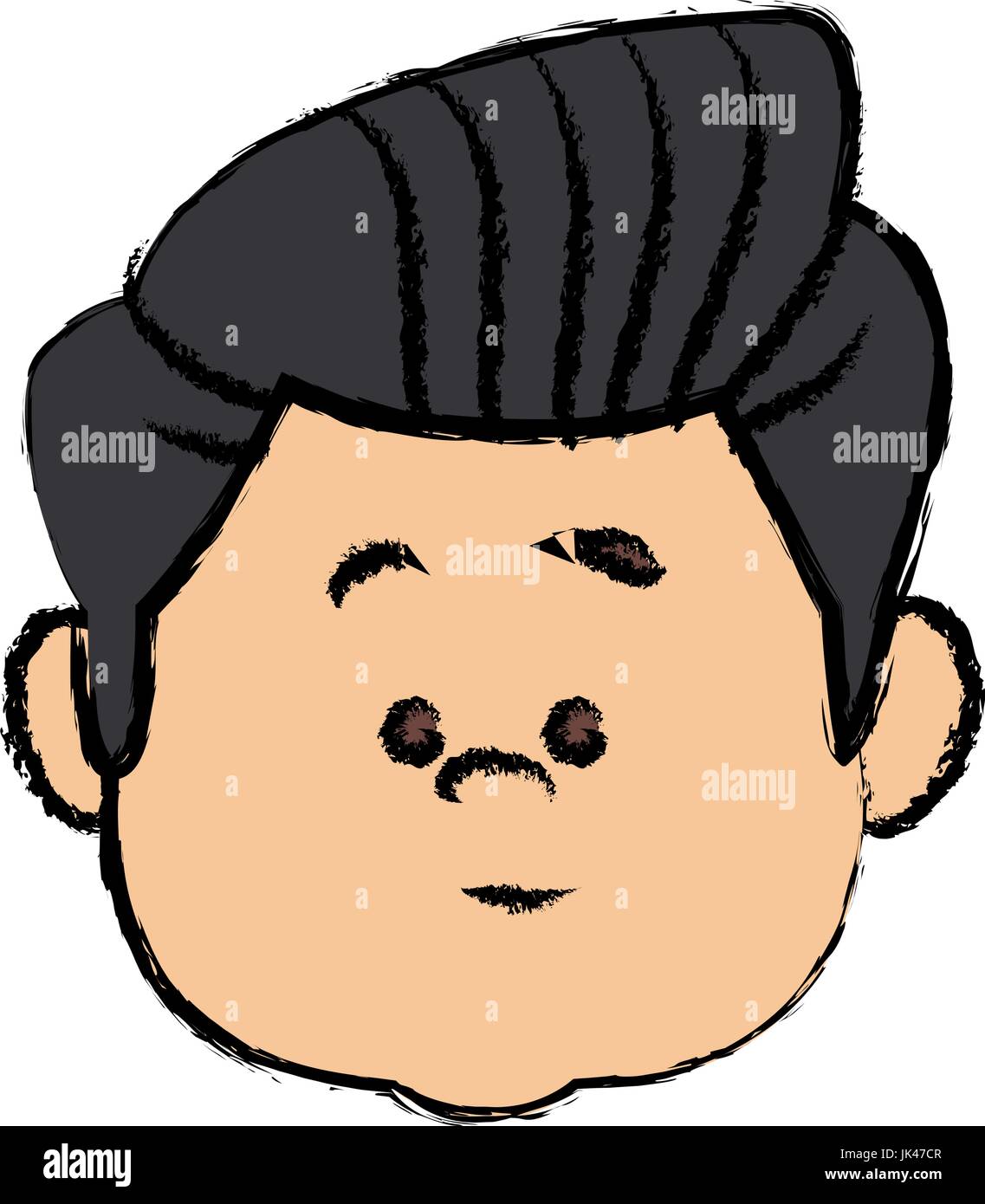man people icon avatar adult person face viewed from front Stock Vector ...