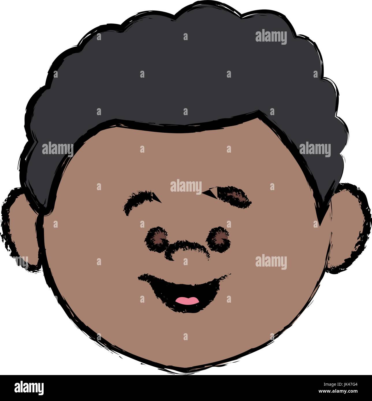 face cute little boy kid avatar person Stock Vector Image & Art - Alamy