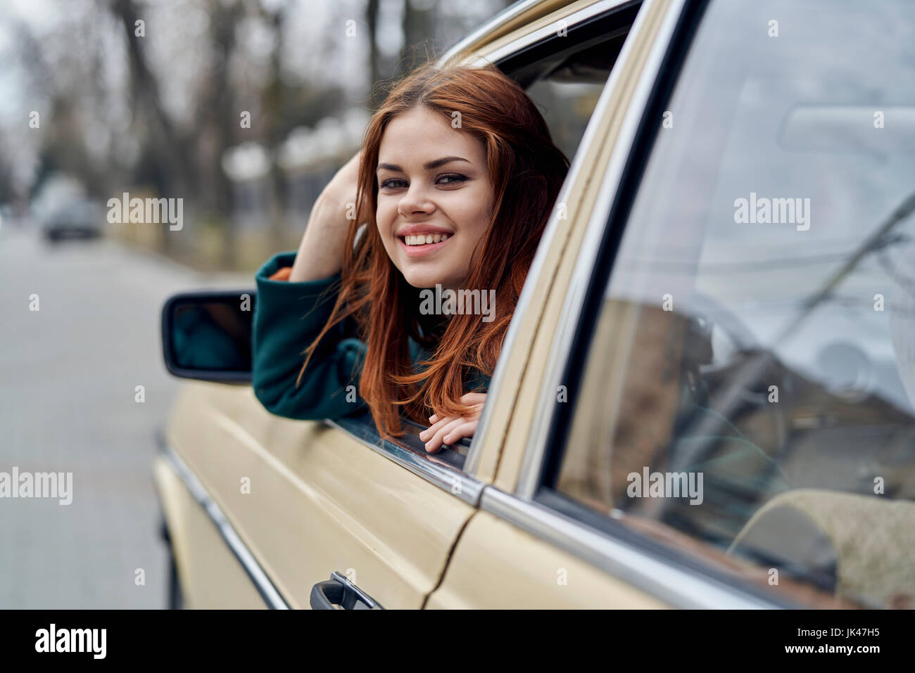 Woman leaning forward on hi-res stock photography and images - Alamy