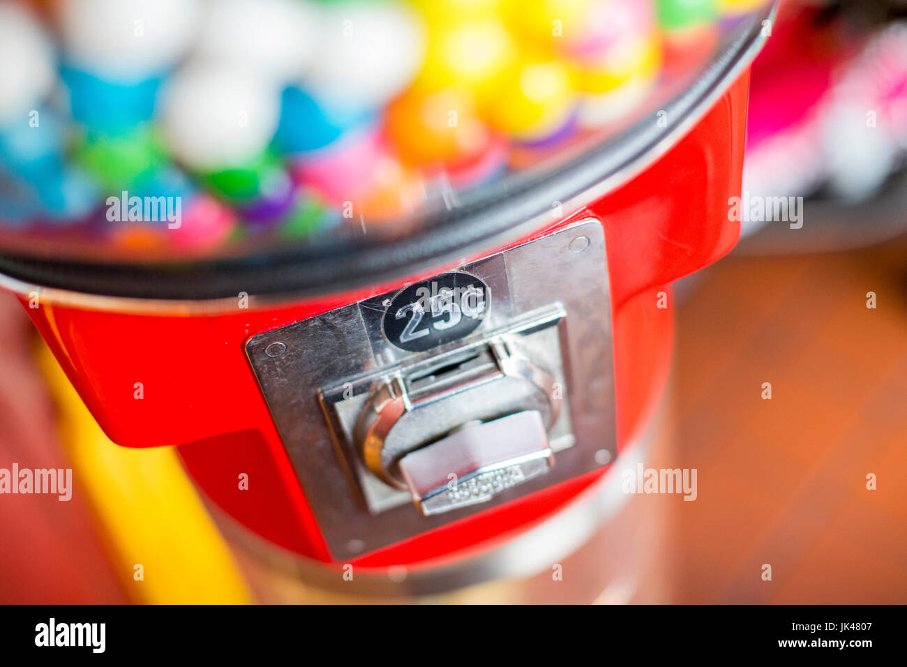 Handle of gum ball machine Stock Photo - Alamy