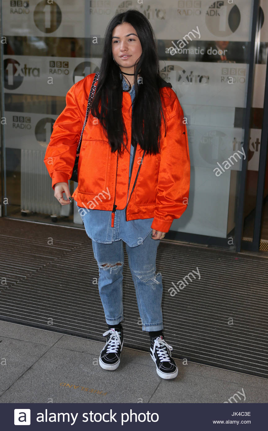 Mabel. Singer Mabel leaving BBC Radio One studios after performing on ...