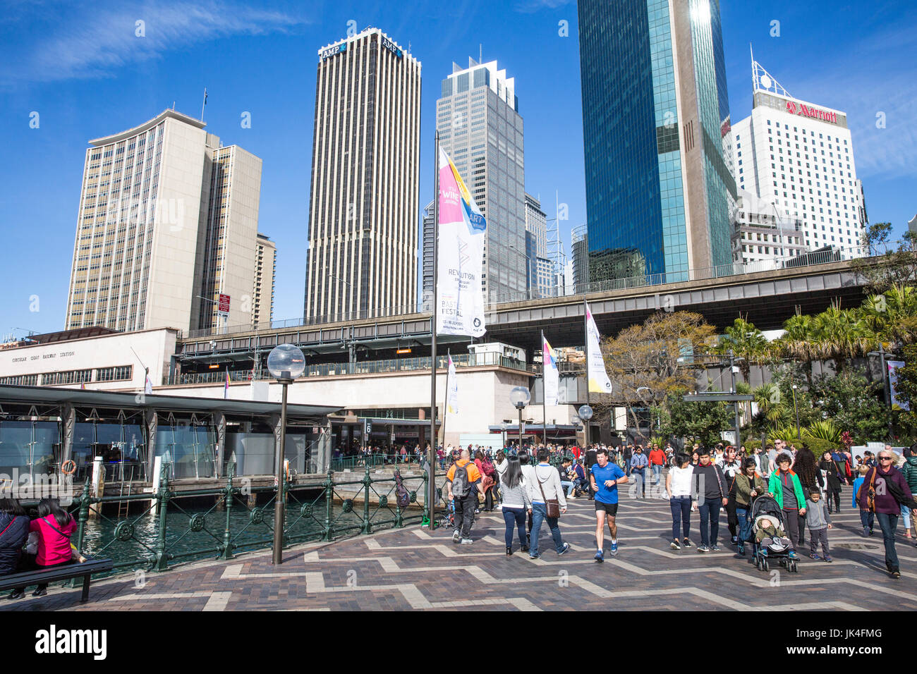 Circular Quay and city centre office buildings in Sydney,new south ...