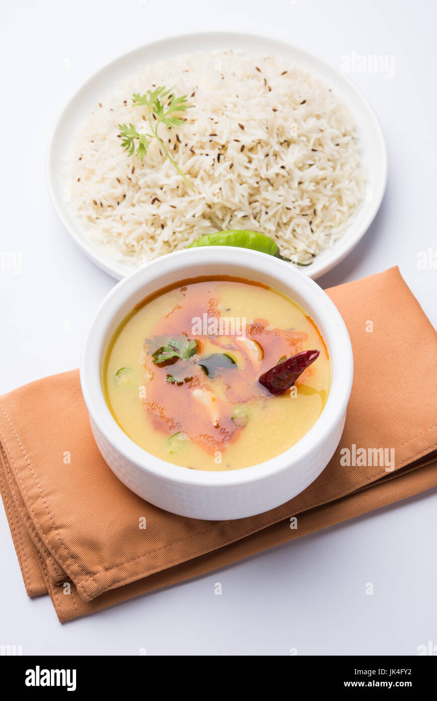 dal fry or dal tadka masala popular indian main course dish served with ...