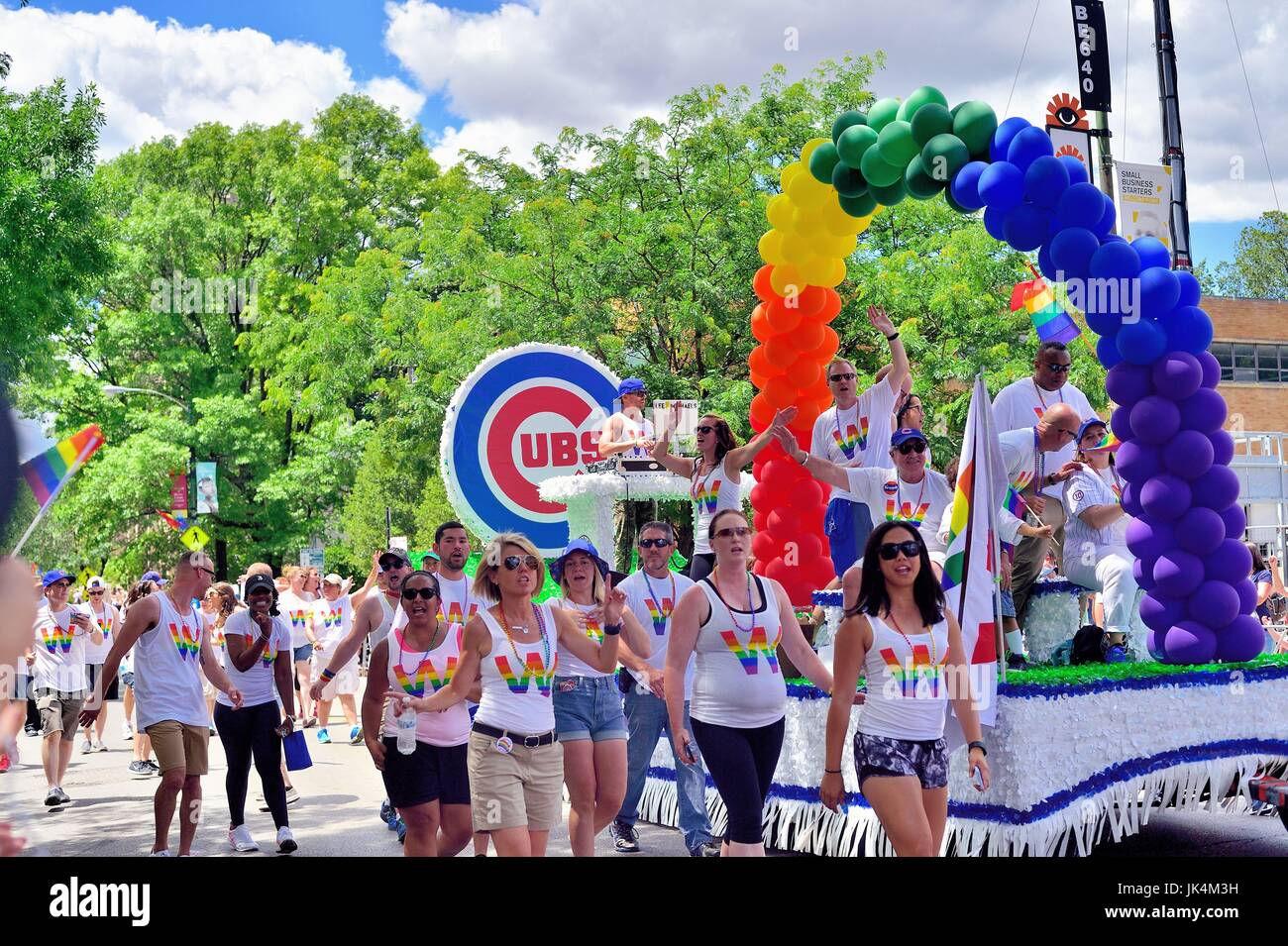 A corporate and local presence in the form of a float representing the ...