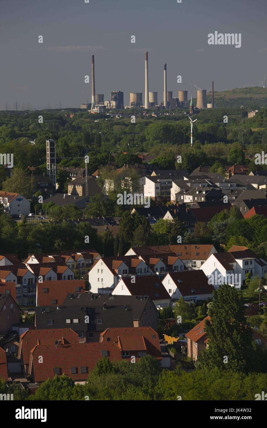 Germany, Nordrhein-Westfalen, Ruhr Basin, Bottrop, view from Tetraeder ...