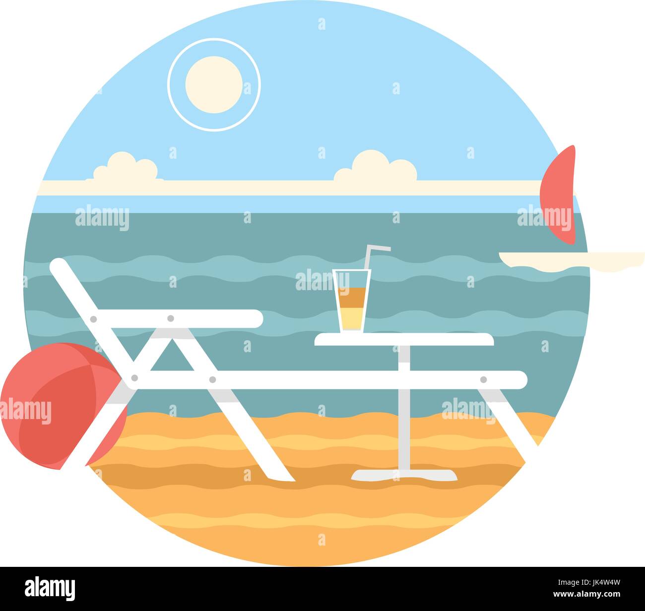 Walk in beach Stock Vector Images - Alamy