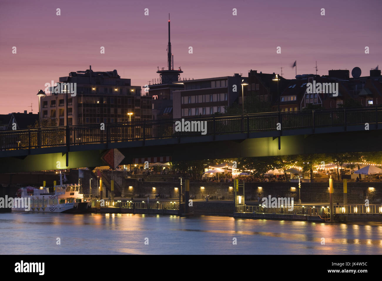 Germany, State of Bremen, Bremen, Weser River waterfront Stock Photo ...