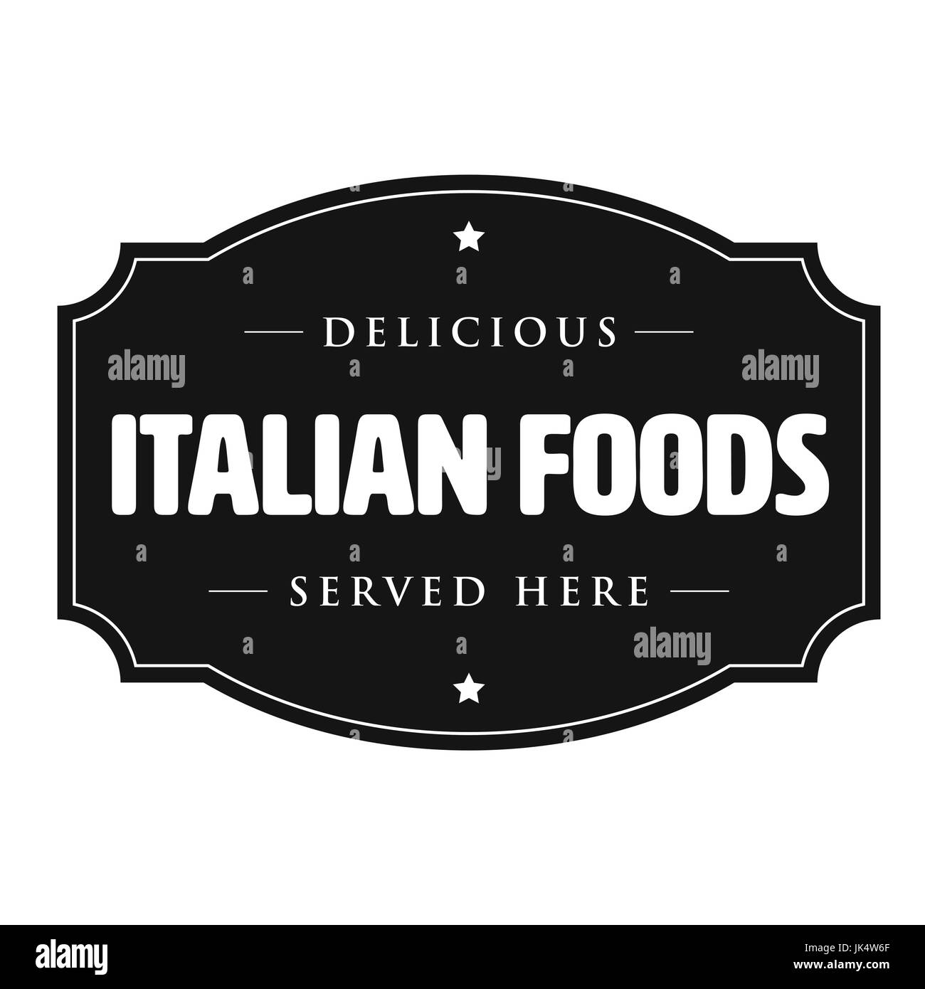 Delicious Italian Foods vintage stamp vector Stock Vector Image & Art ...