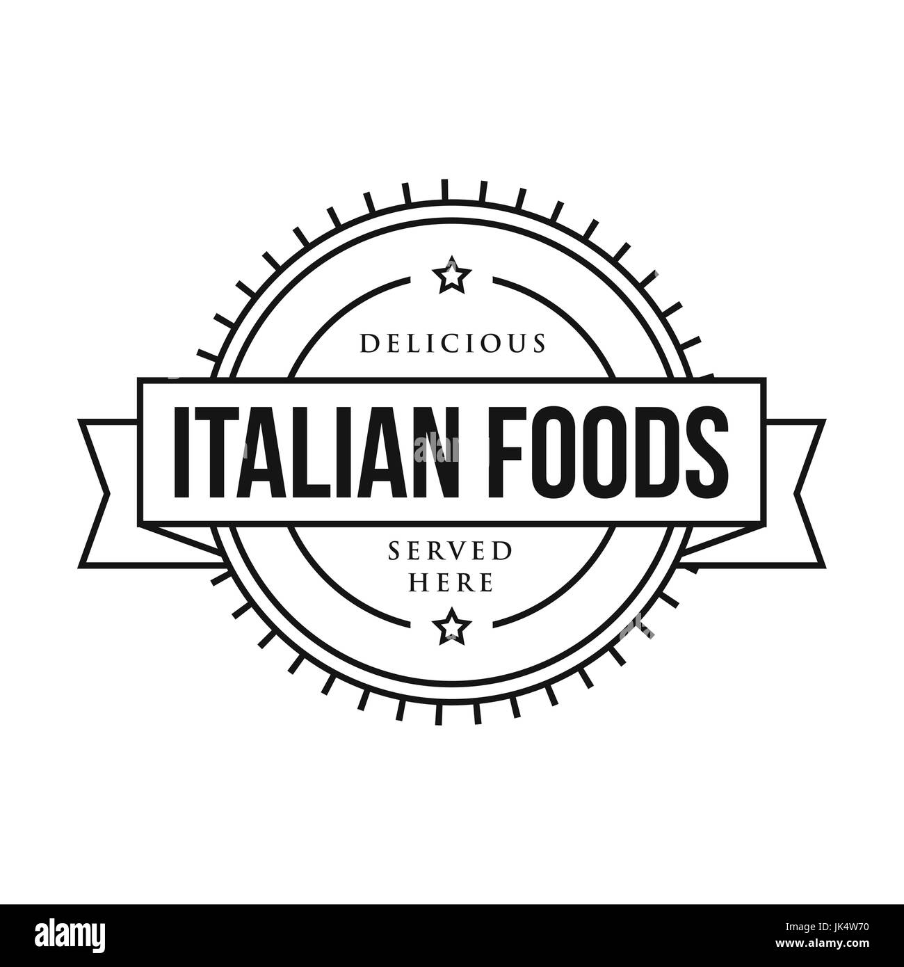 Delicious Italian Foods vintage stamp vector Stock Vector Image & Art ...