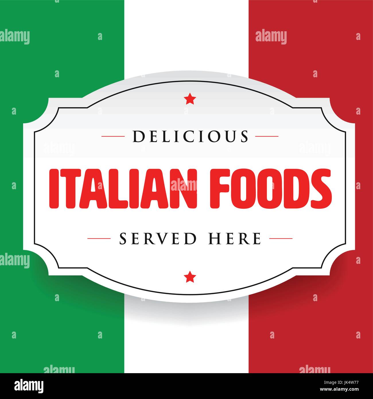 Authentic italian pizzeria Stock Vector Images - Alamy
