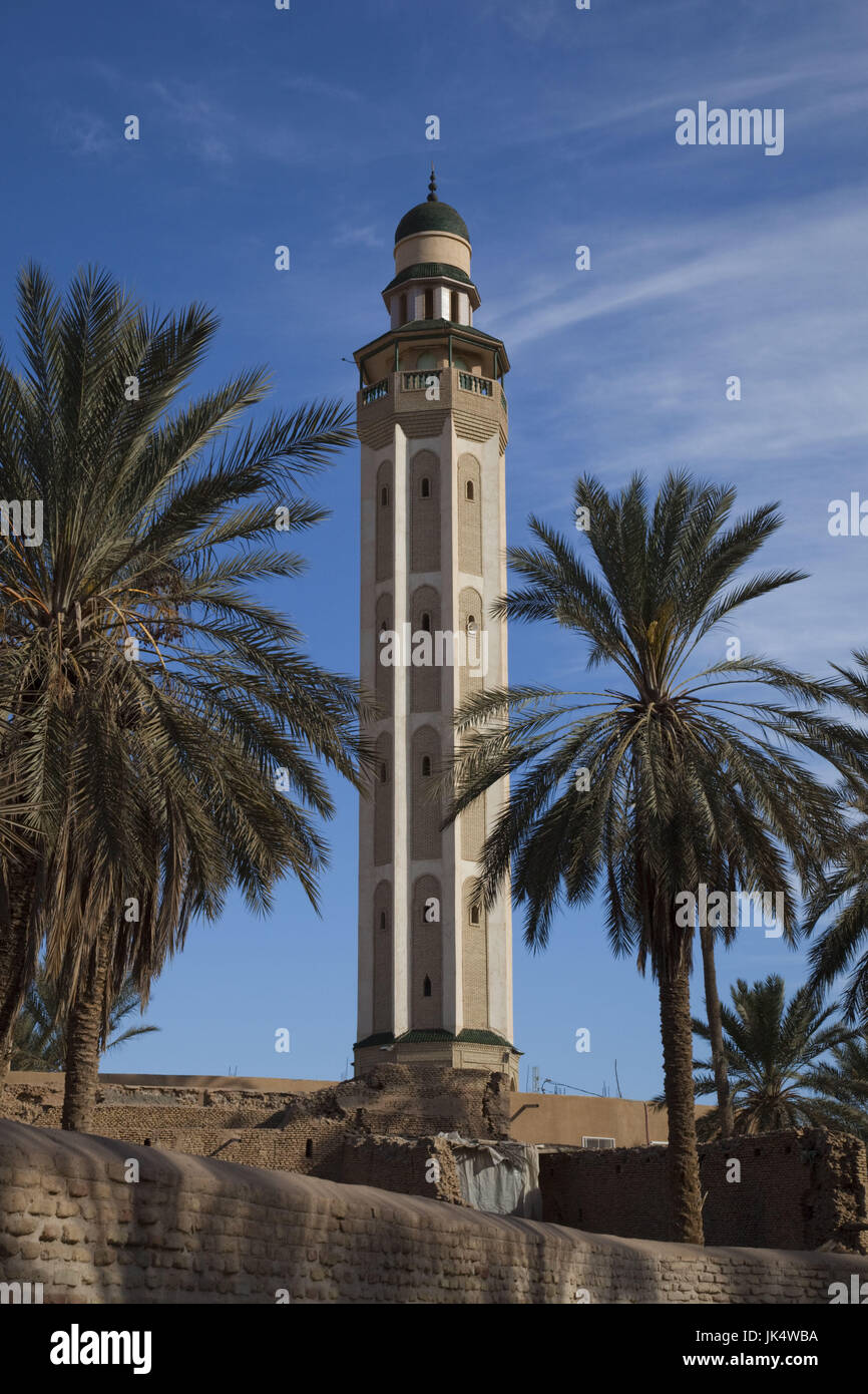 Tunisia, The Jerid Area, Tozeur, Ouled El-Hadef, old quarter, Sidi ...