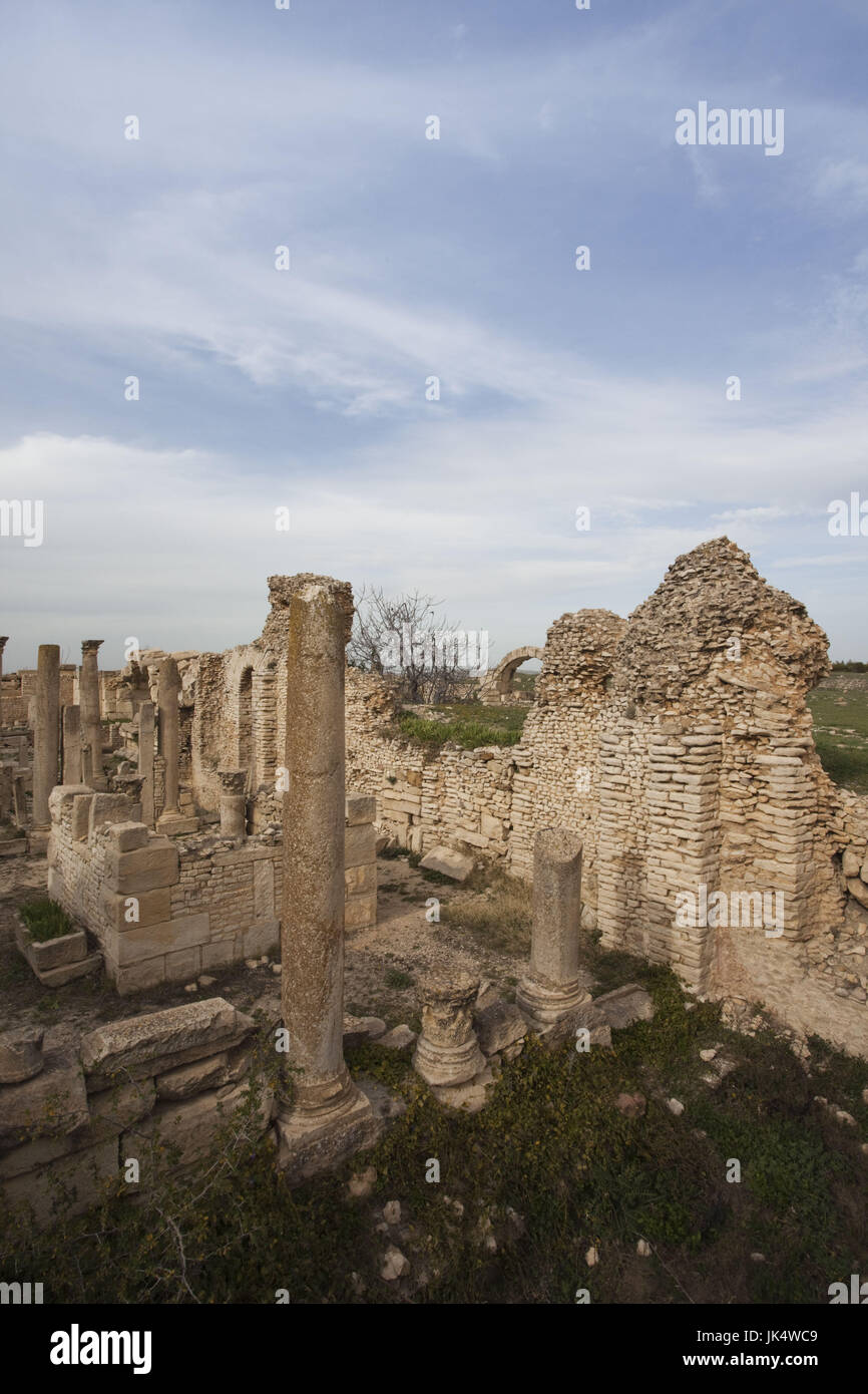 Tunisia, Central Western Tunisia, Makthar, ruins of the Roman-era city ...