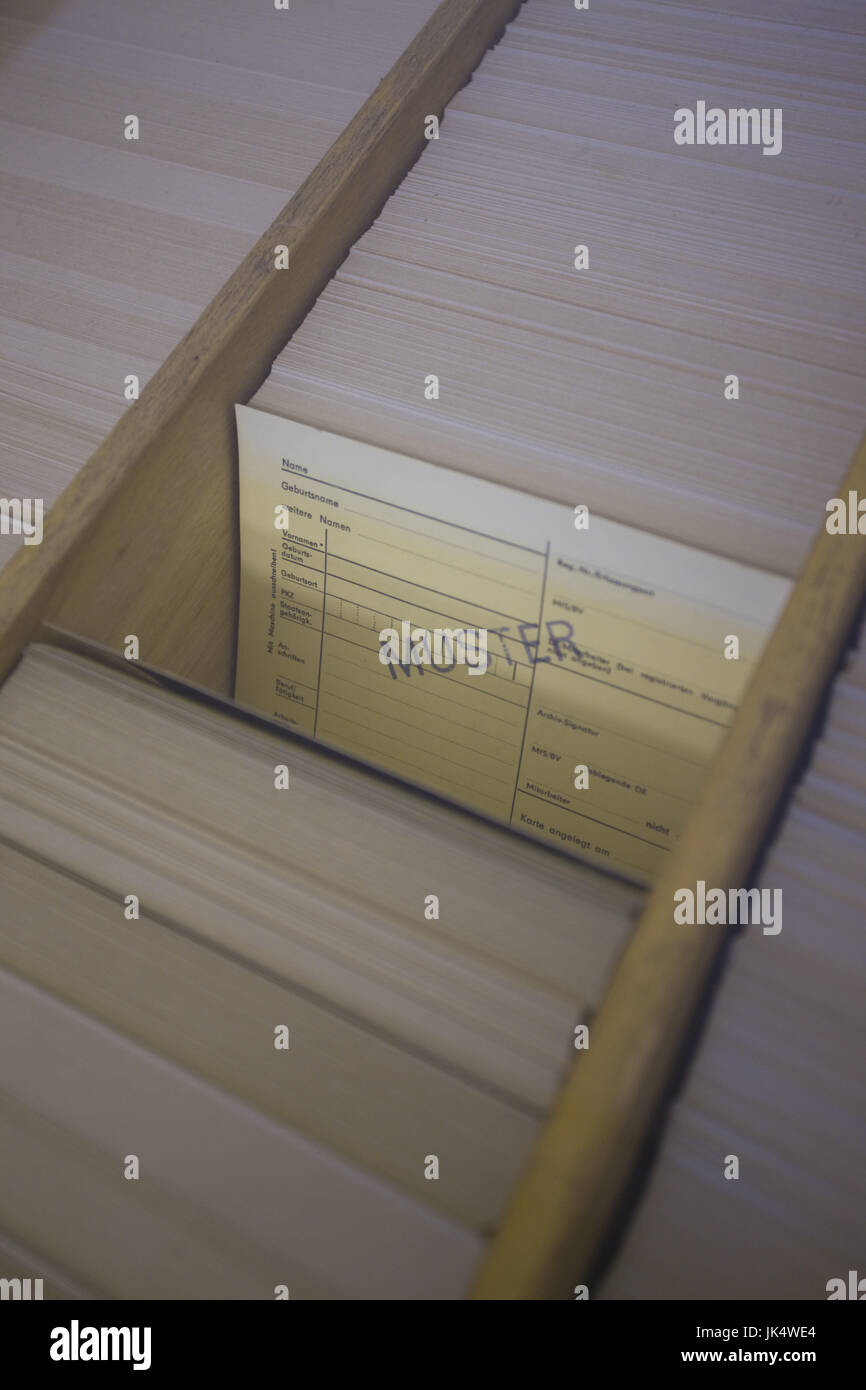 Sample record cards hi-res stock photography and images - Alamy