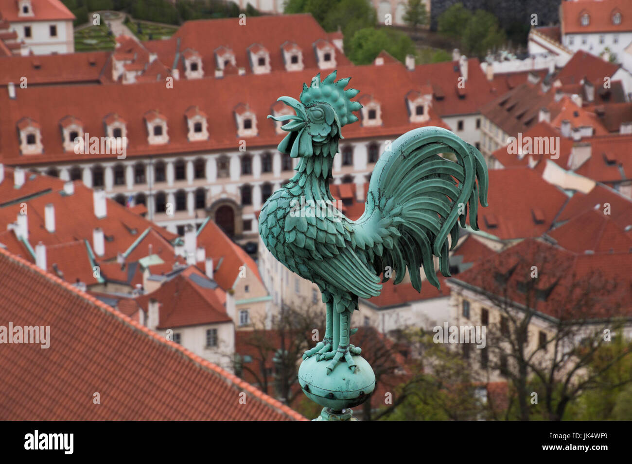 Rooster on roof hi-res stock photography and images - Alamy