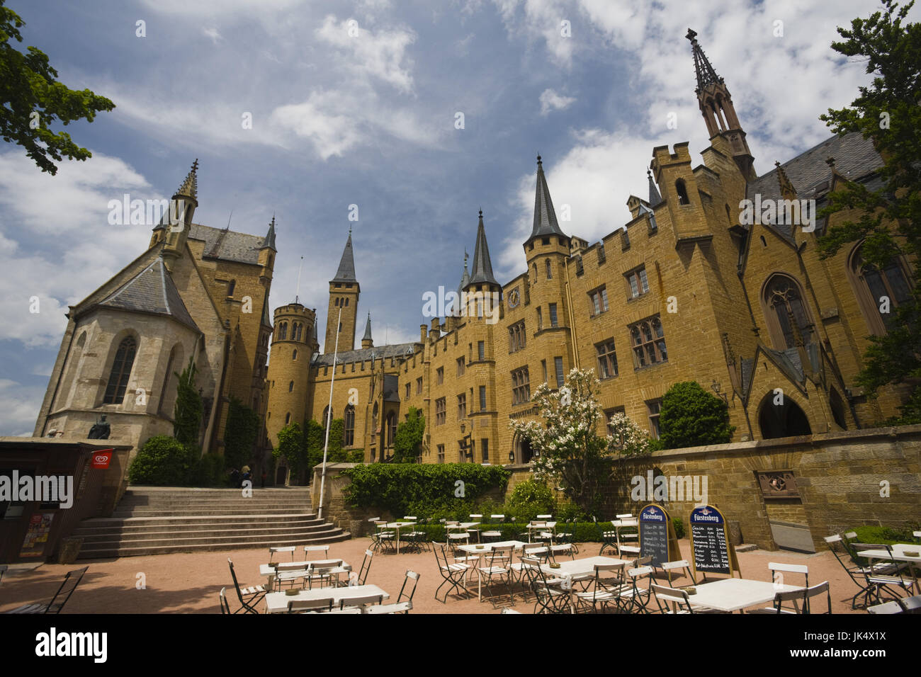 Germany, Baden-Württemberg, Hechingen, Area, Burg Hohenzollern ...