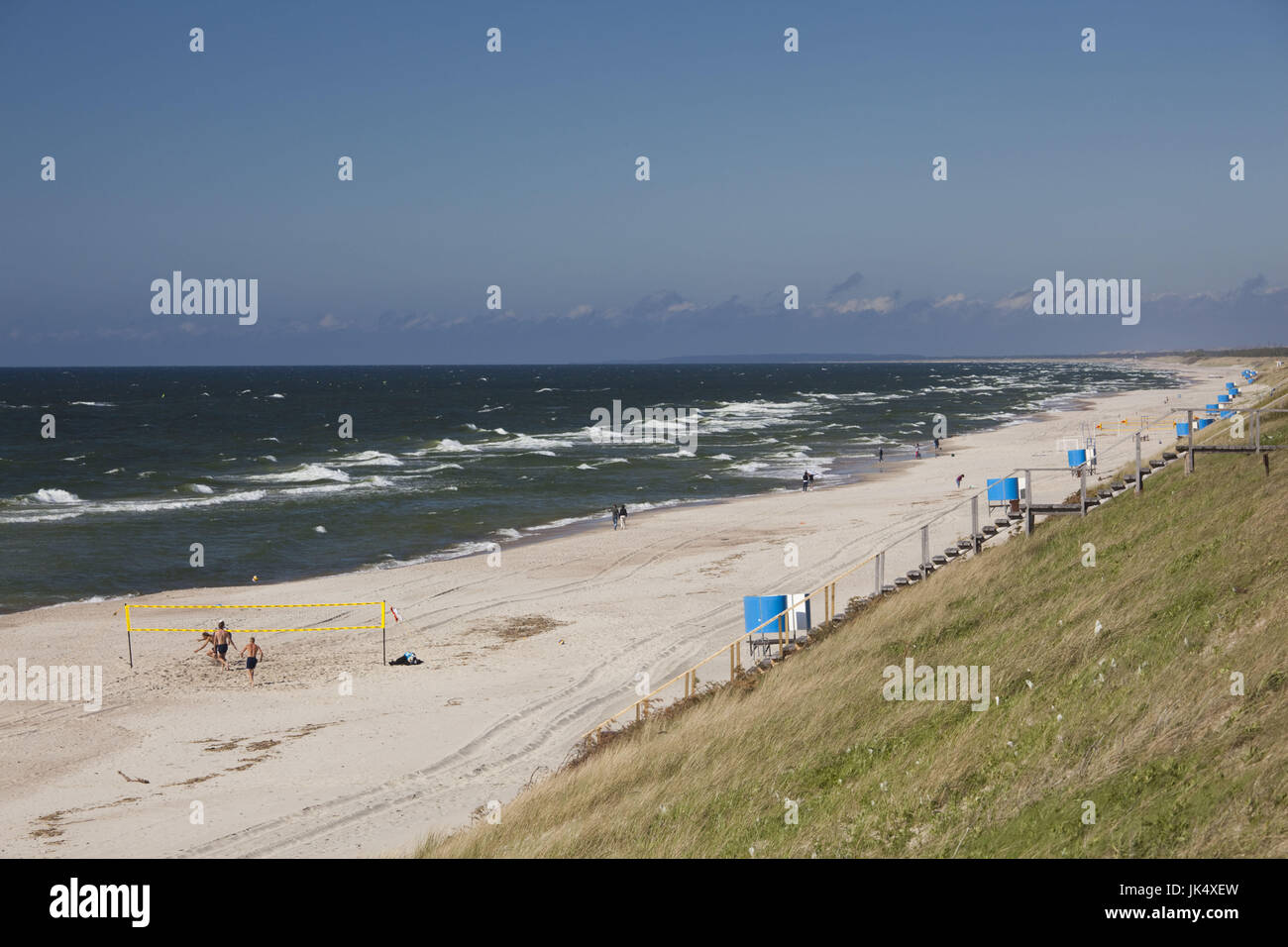 Lithuania, Western Lithuania, Curonian Spit, Nida, elevated view of ...