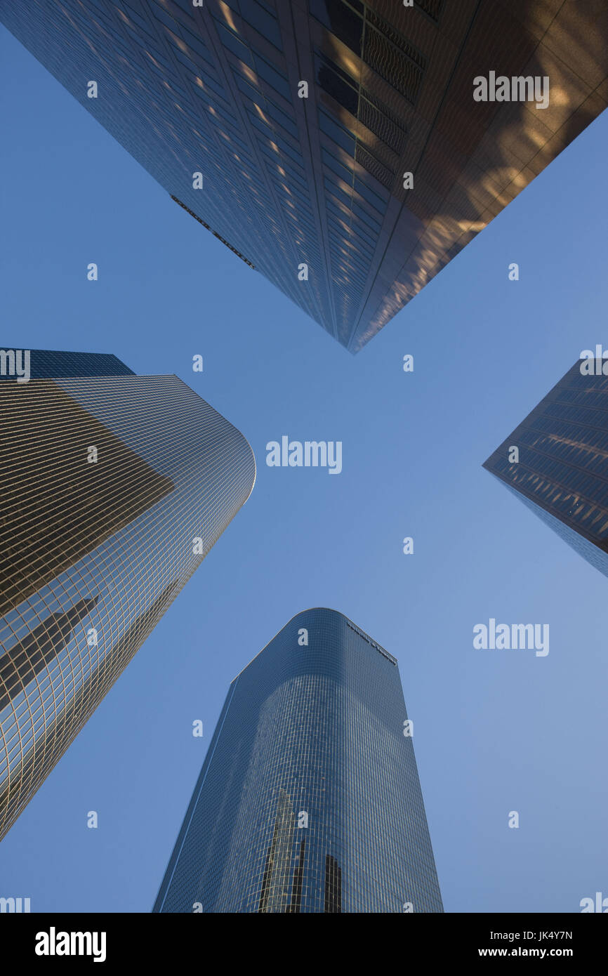 USA, California, Los Angeles, Downtown, highrise buildings Stock Photo ...