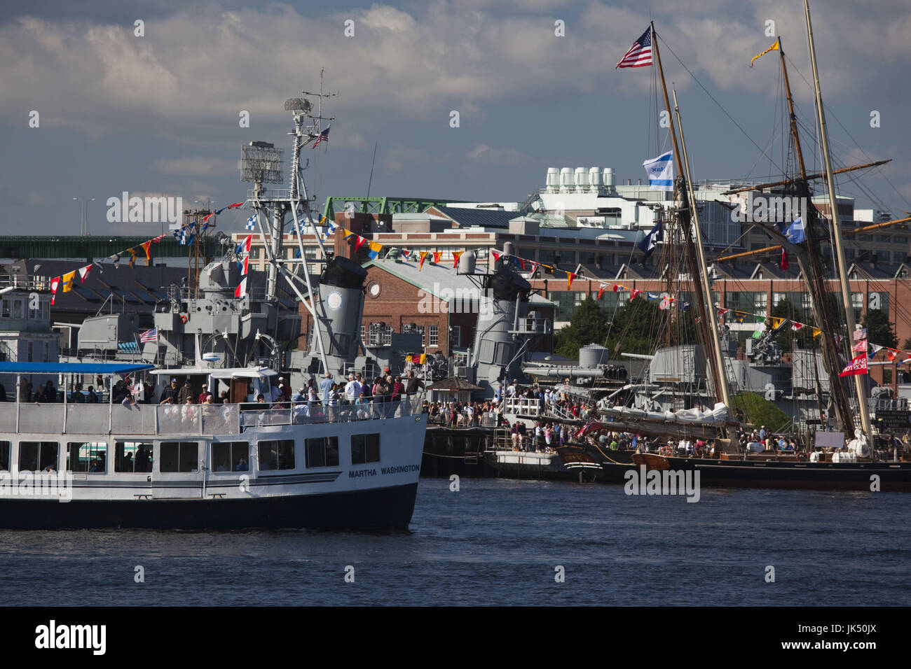 USA,Massachusetts, Boston, Sail Boston Tall Ships Festival, tall ships ...