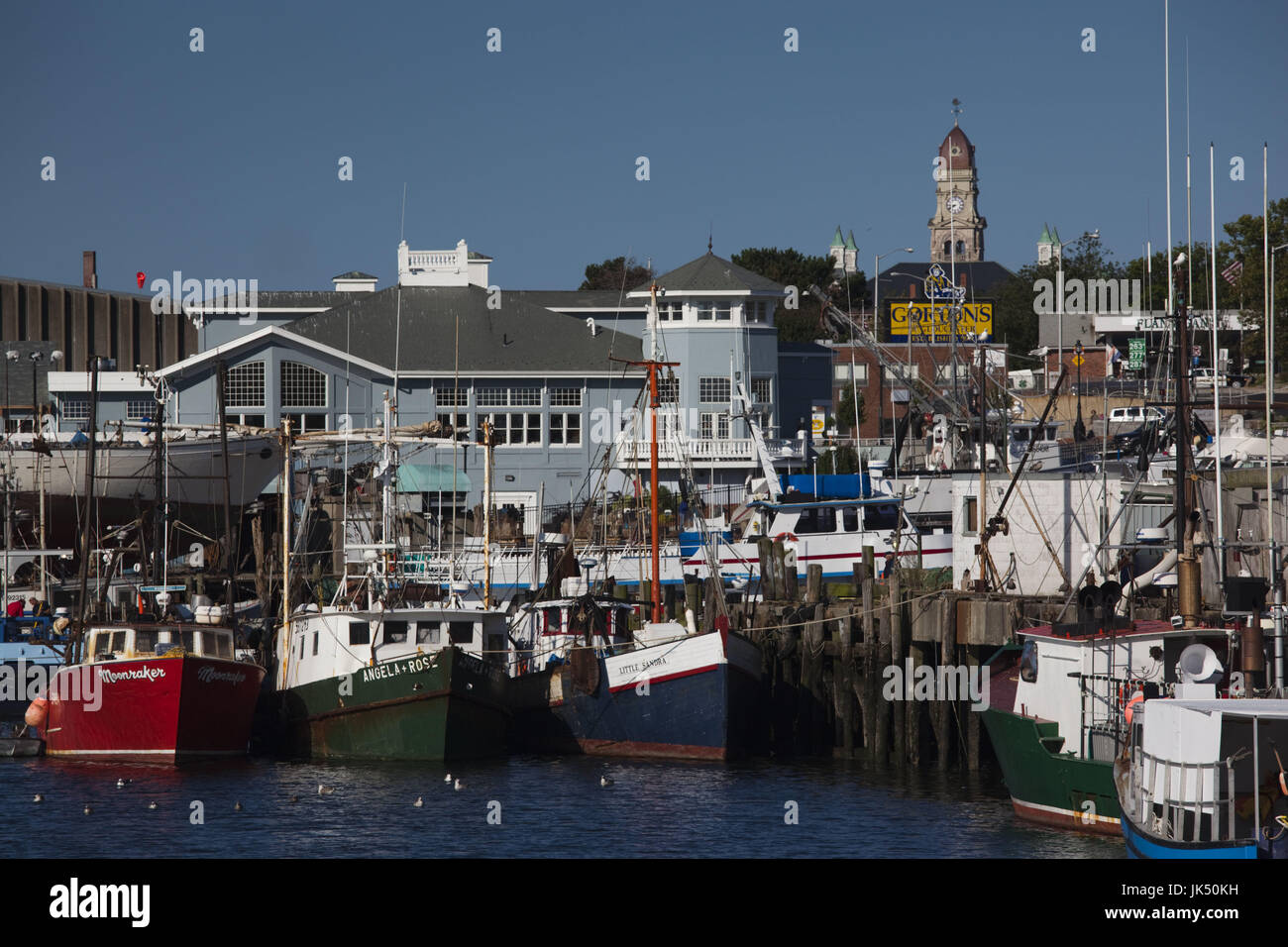 USA, Massachusetts, Cape Ann, Gloucester, Gloucester Harbor Stock Photo ...