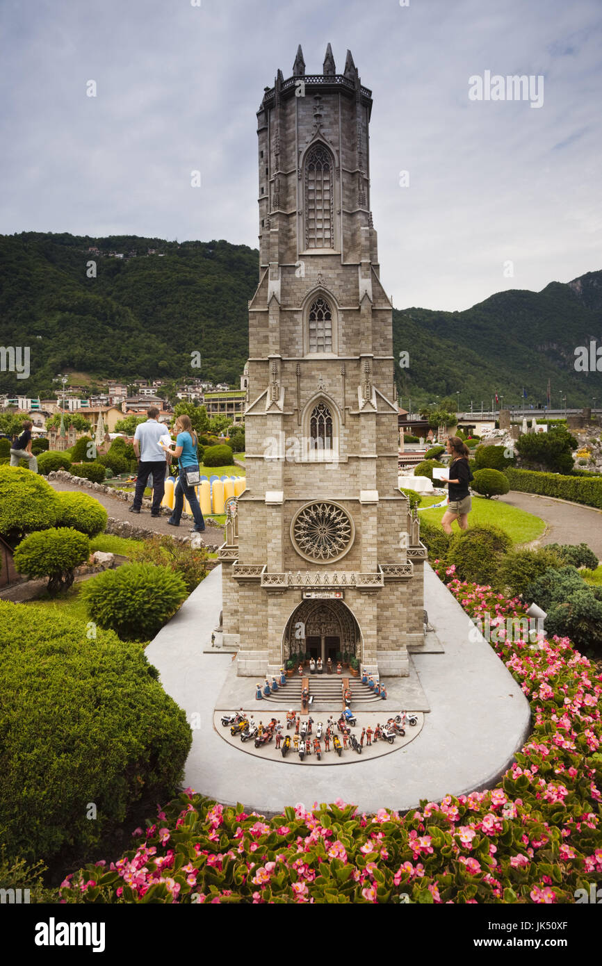 Switzerland, Ticino, Lake Lugano, Melide, Swissminiatur, Miniature ...