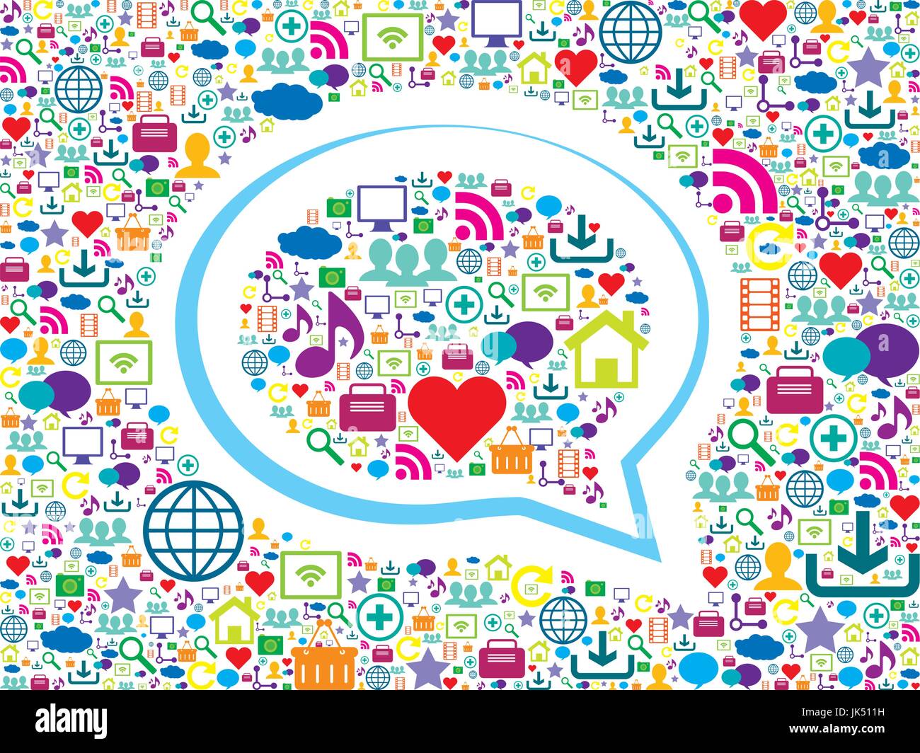 Social media intelligence Stock Vector Images - Alamy