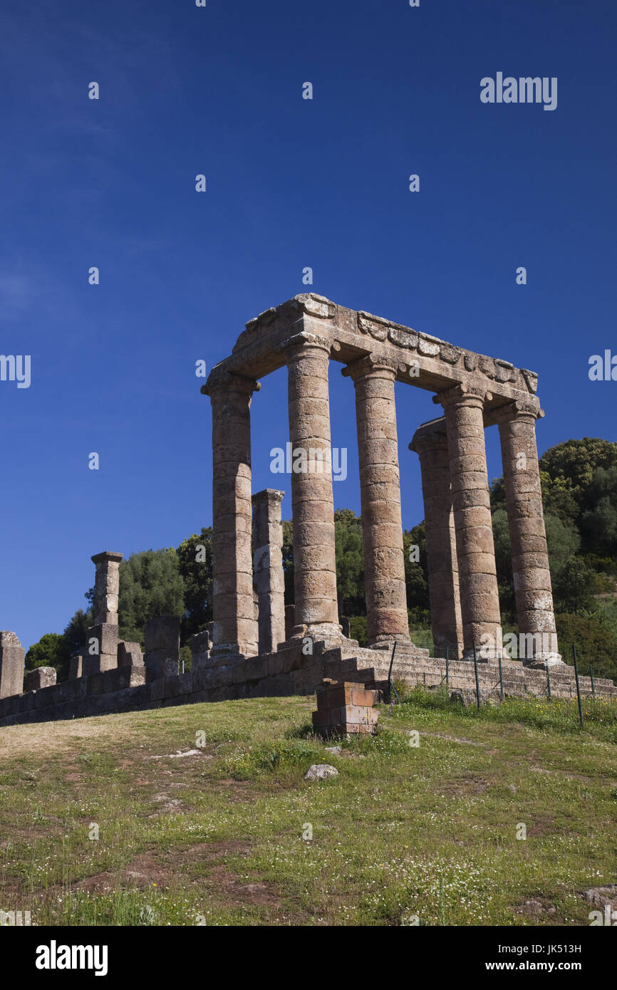Italy, Sardinia, Southwest Sardinia, Tempio de Antas, ruins of Roman ...