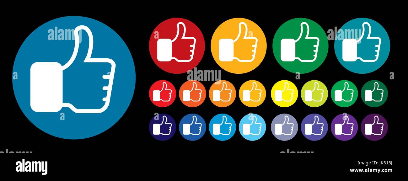 Thumb up feedback icon Stock Vector Images - Alamy