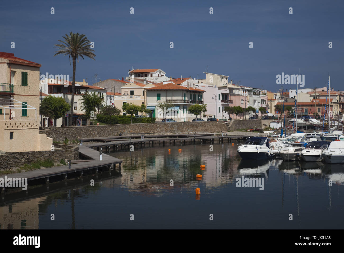 Italy, Sardinia, North Western Sardinia, Stintino, town and harbor ...
