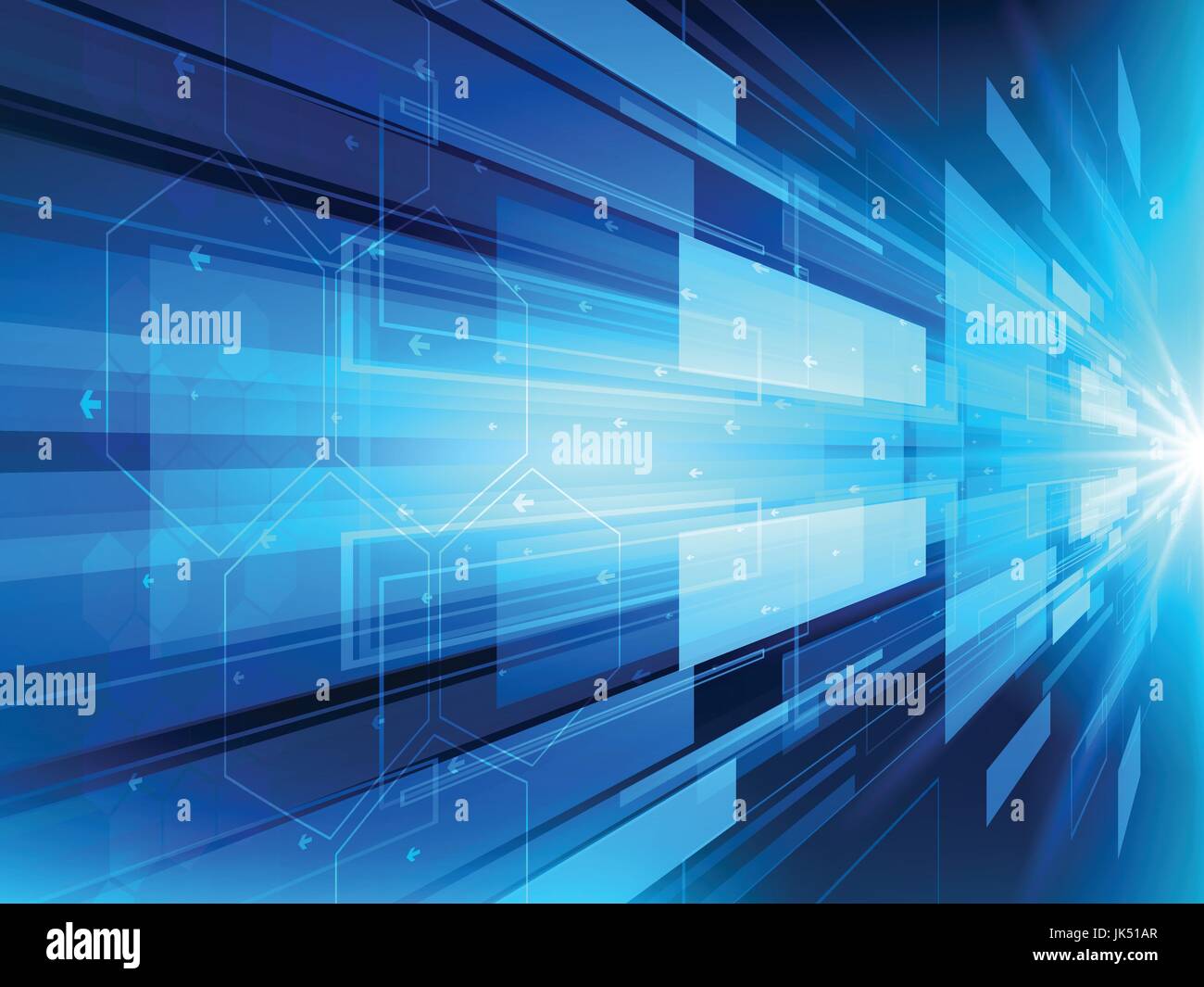 abstract technology background vector with hexagons Stock Vector Image ...