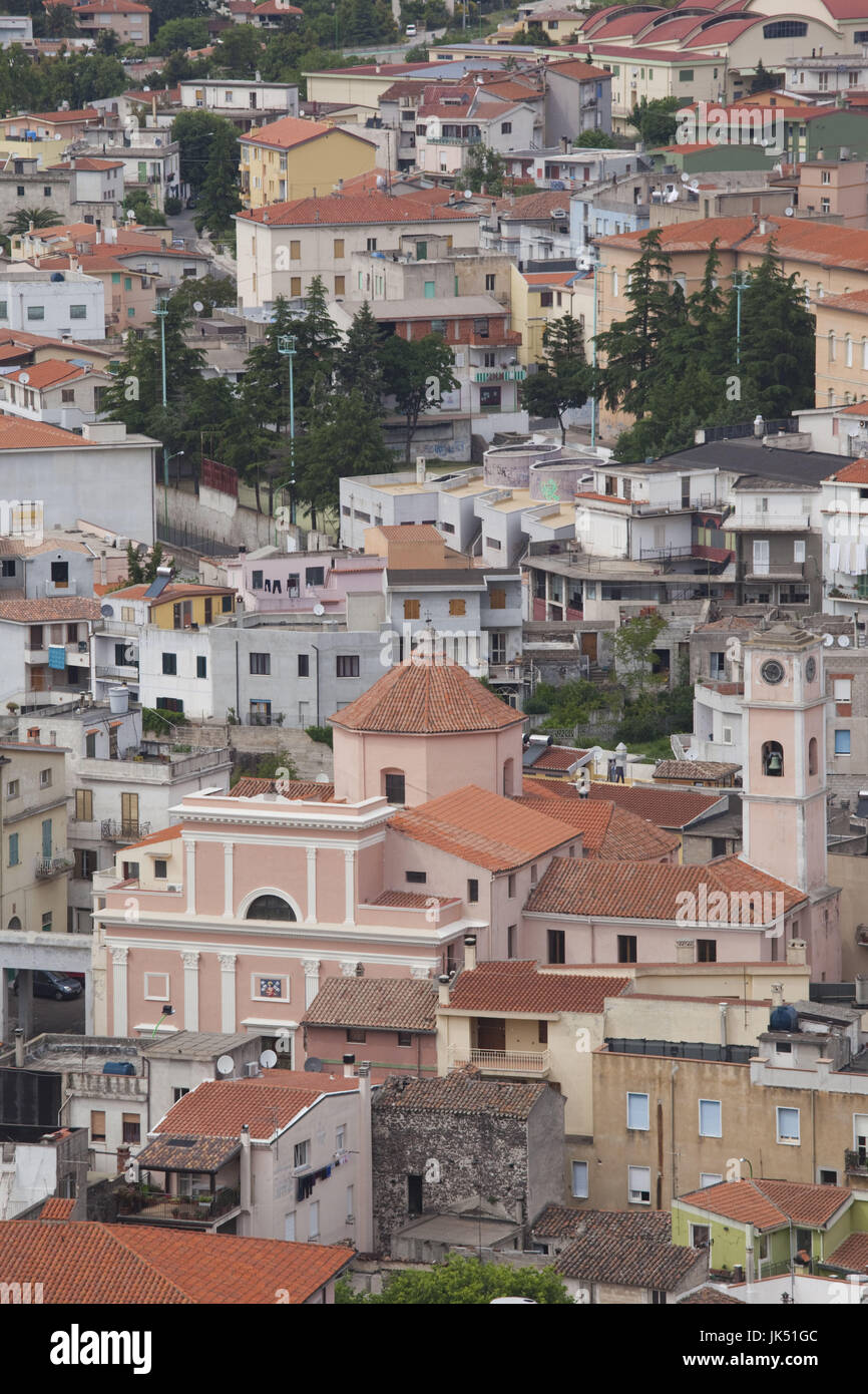 Italy, Sardinia, Eastern Sardinia, Golfo di Orosei gulf, Dorgali, town ...