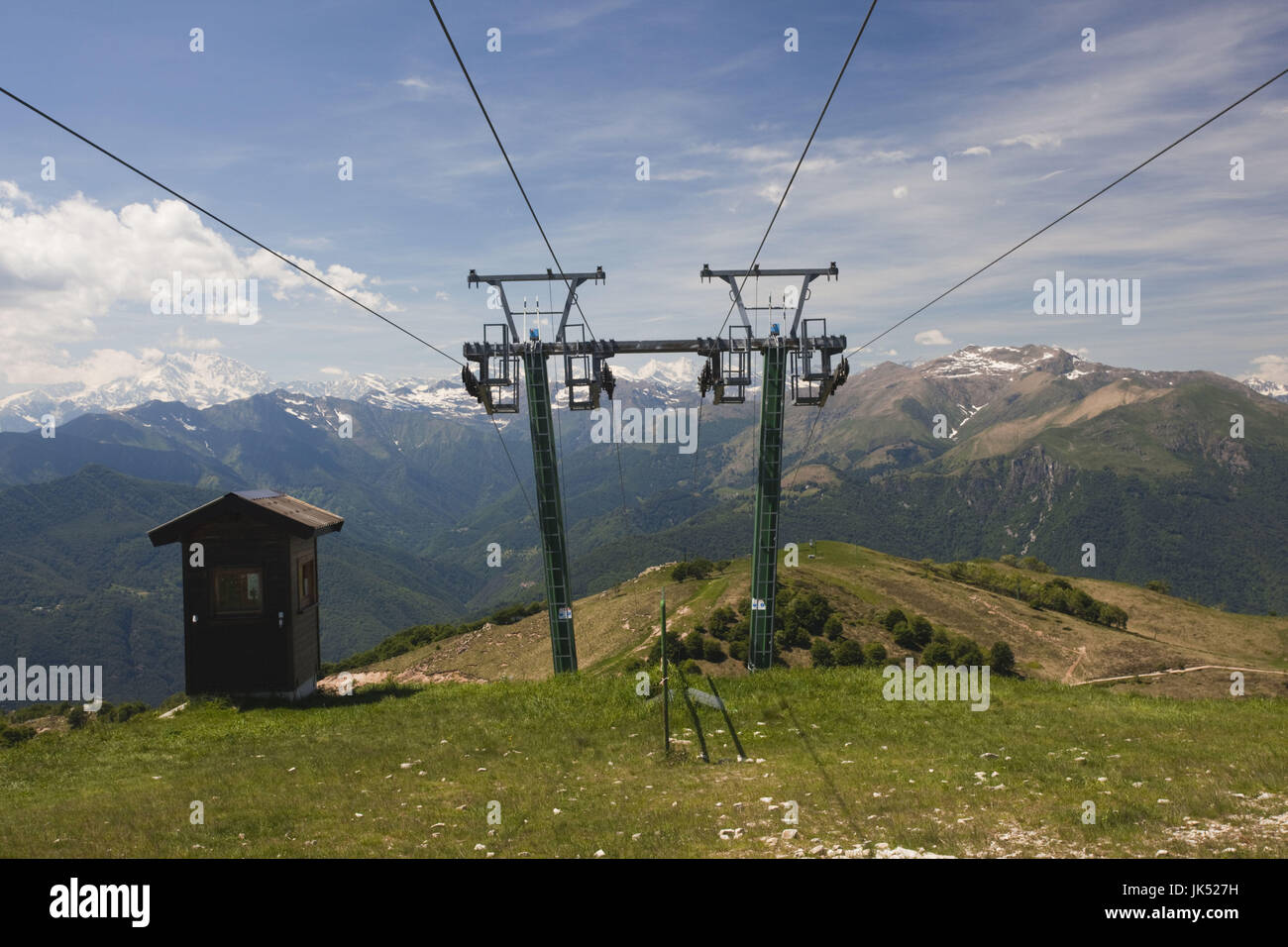 Italy, Piedmont, Lake Maggiore, Mottarone, Mount Mottarone peak , el ...