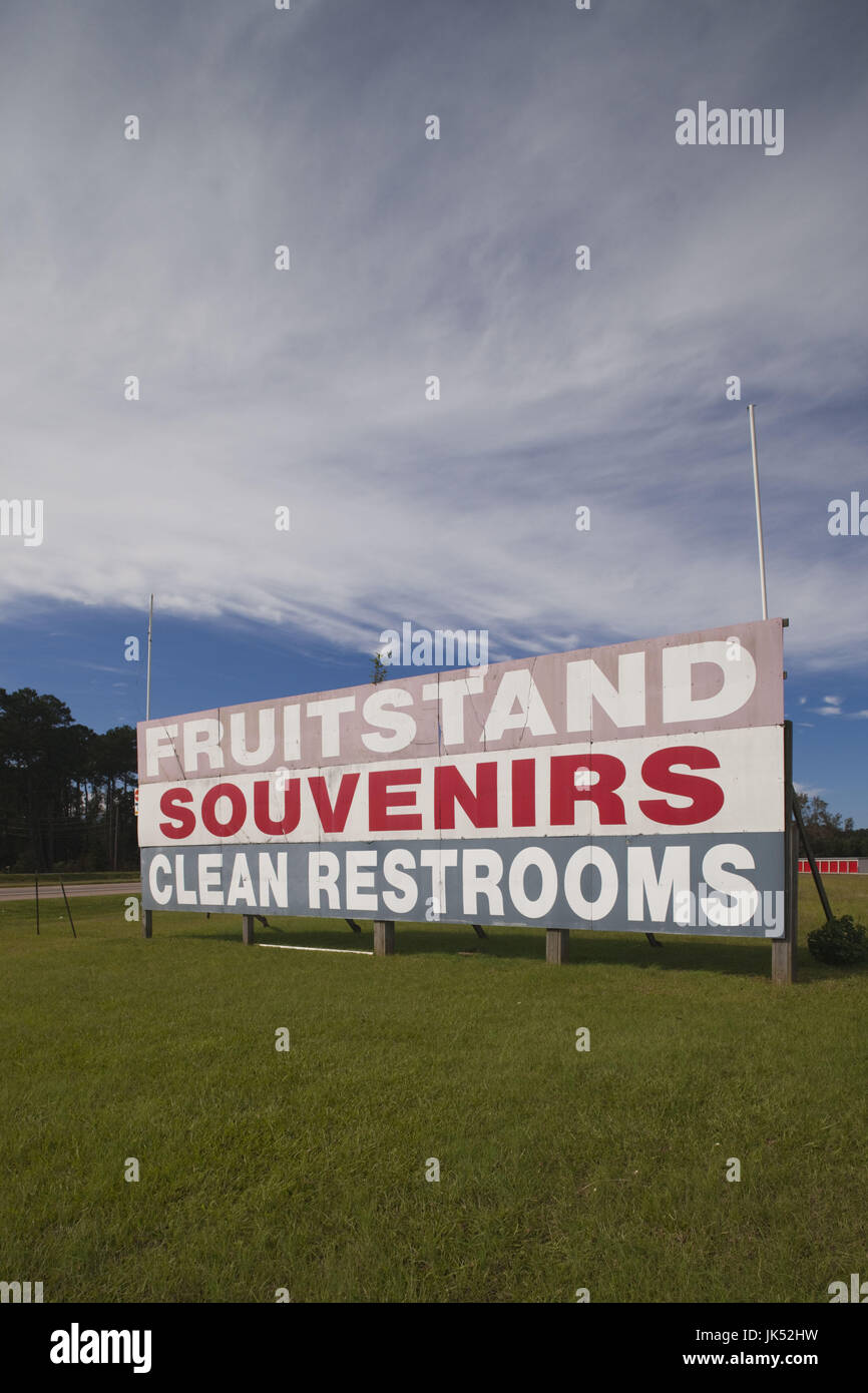 Roadside souvenir stand sign hi-res stock photography and images - Alamy