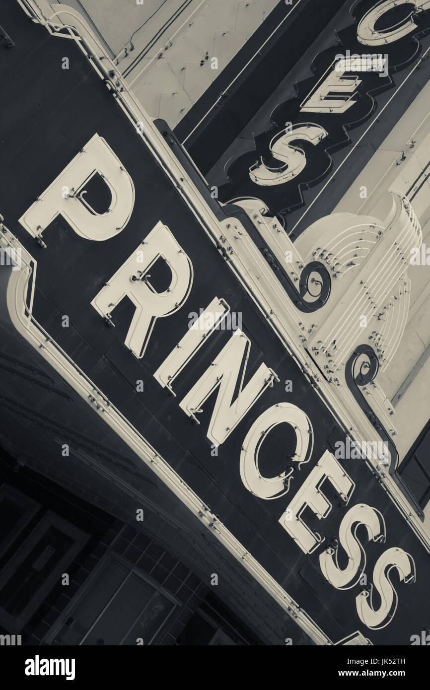 USA, Alabama, Decatur, art-deco Princess Theater Stock Photo - Alamy